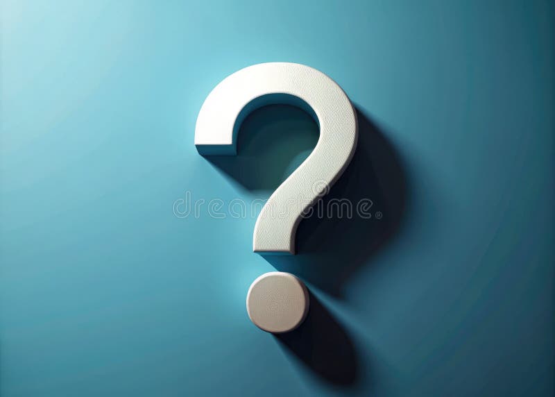Clean Minimalist Question Mark Graphic with Long Shadow a Versatile ...