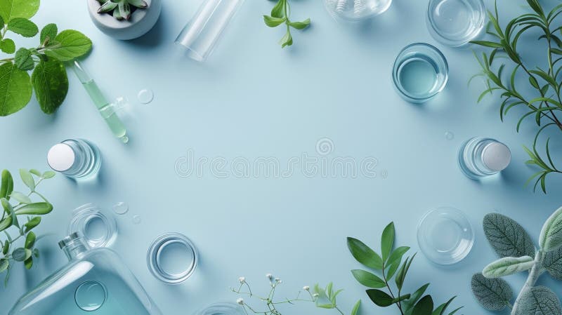 Clean and Minimalist Setting Featuring Abstract Medical Research ...