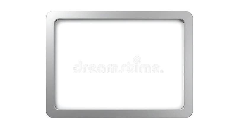 Silver Frame Border stock illustration. Illustration of modern - 378544433
