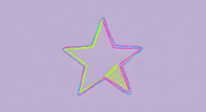 Clean and Minimalist Star Outline Designs for Creative Projects Stock ...