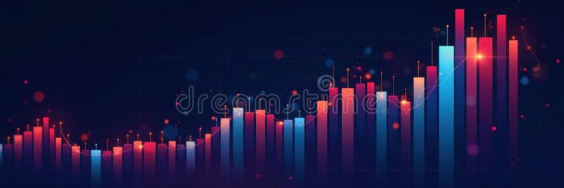 Clean Minimalist Stock Market Graph with Key Data Points, Points, Trend ...