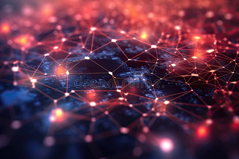 Clean and Minimalistic Background with Abstract Circuitry Paths and ...