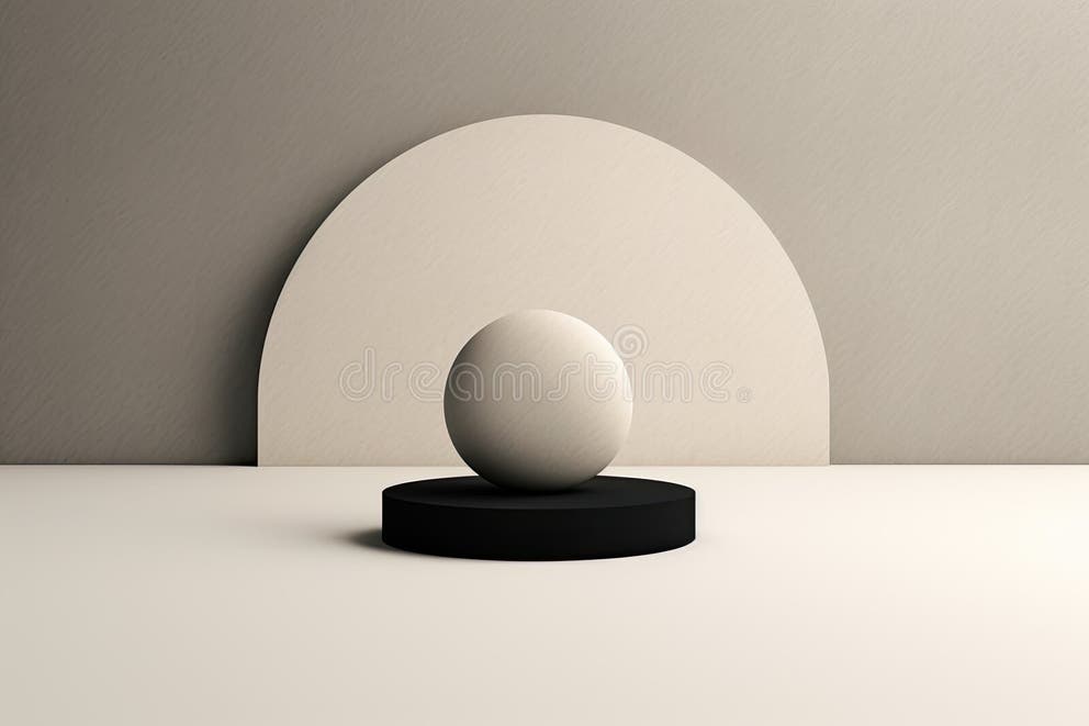 Clean and Minimalistic Background with a Centered Circle, Representing ...