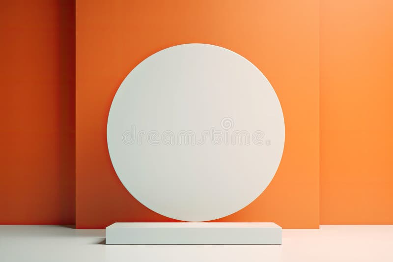 Clean and Minimalistic Background with a Centered Circle, Representing ...