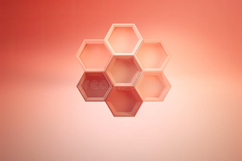 Clean and Minimalistic Background with a Centered Hexagon, Representing ...