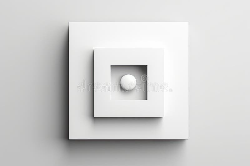 Clean and Minimalistic Background with a Centered Square, Representing ...