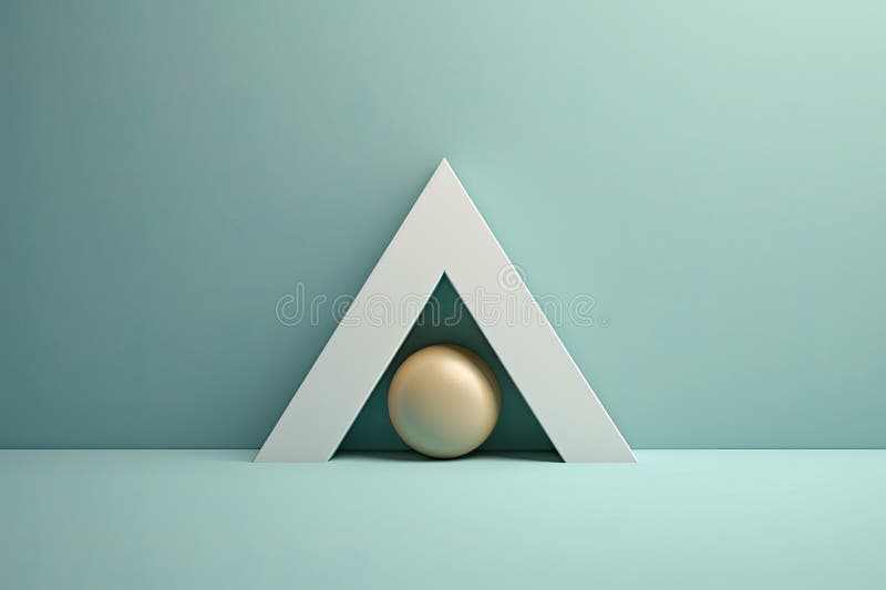 Clean and Minimalistic Background with a Centered Triangle ...