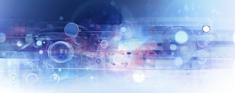 Clean and Minimalistic Background with Translucent Screens and Abstract ...