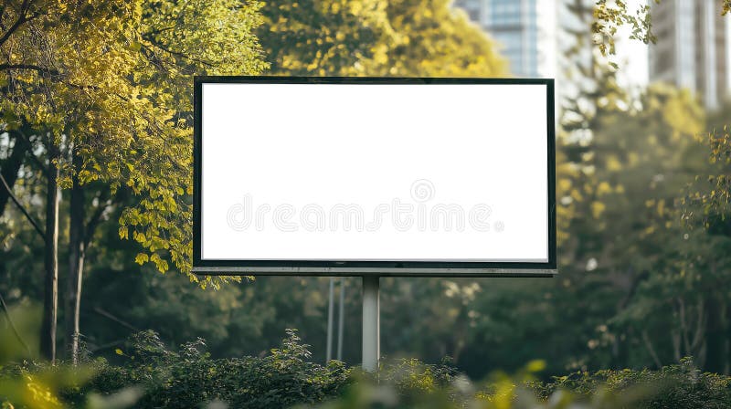 A Clean and Minimalistic Billboard Design Featuring a White Background ...