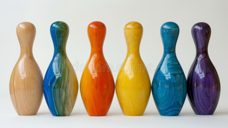 Clean and Minimalistic Design of Bowling Pins in Triangle Formation on ...