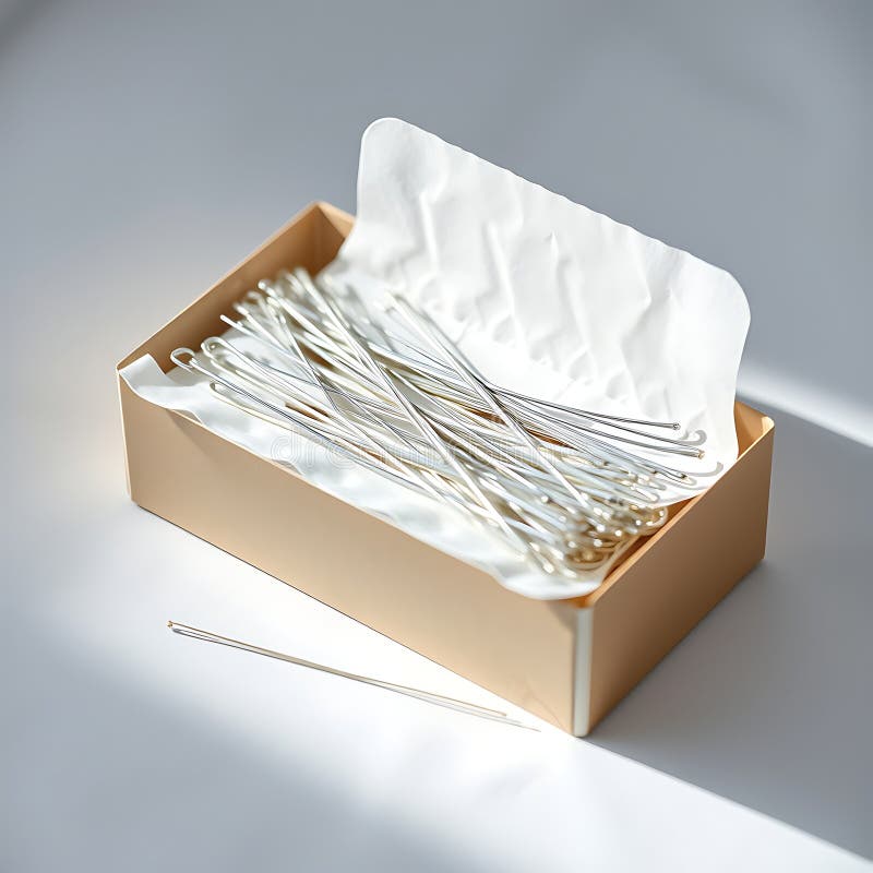 A Box of Surgical Sutures with an Open Packet Showing Labeled Strands ...
