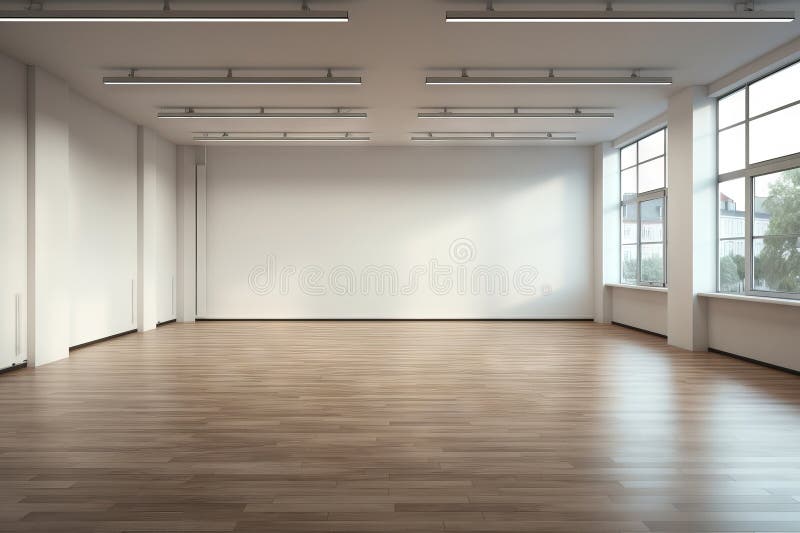 Clean Mock Up Room with Ample Space for Personalization Stock ...