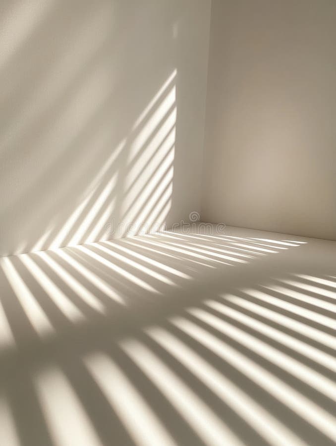 Clean Modern Art Featuring Cut Light Strips Casting Intricate Shadows ...
