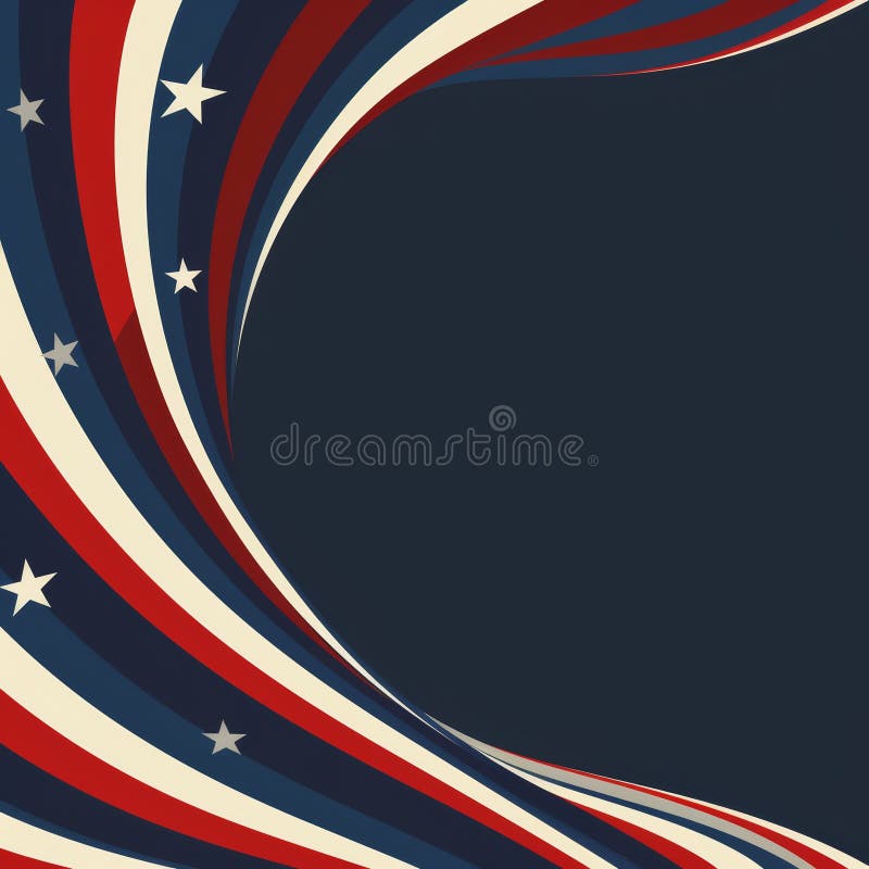 Clean and Modern Backdrop with Patriotic Colors for Patriot Day. Stock ...