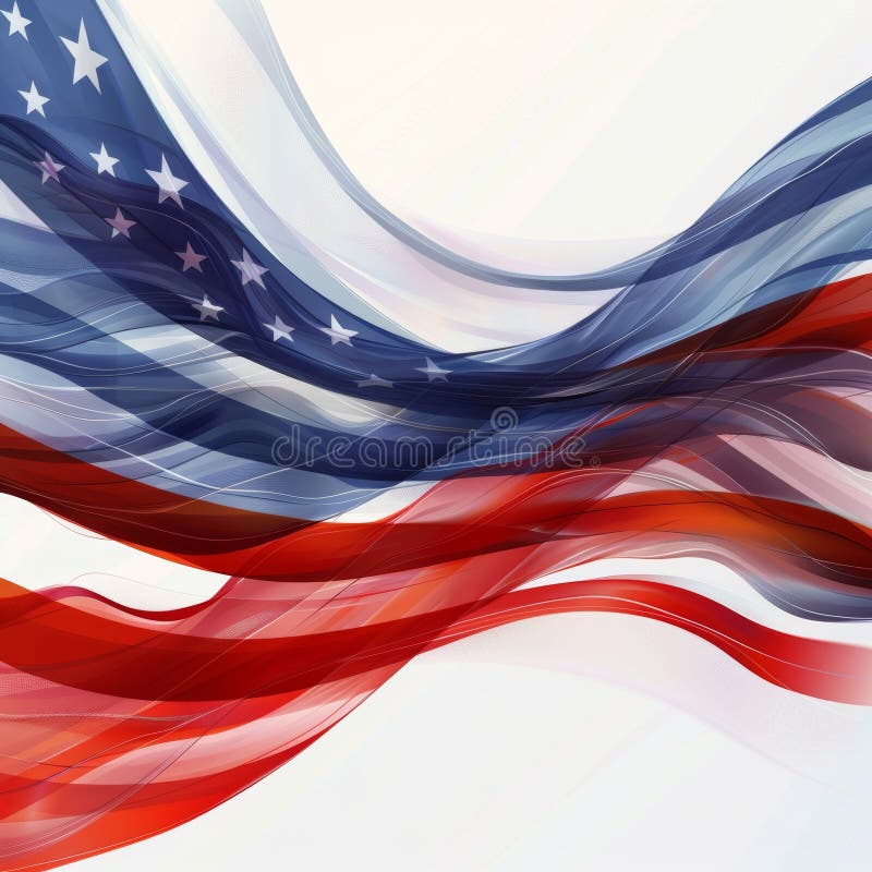 Clean and Modern Backdrop with Patriotic Colors for Patriot Day. Stock ...