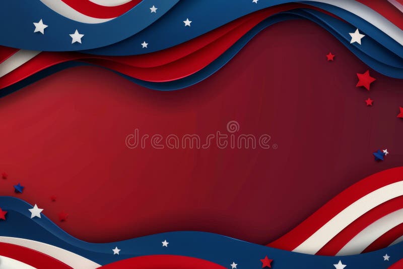 Clean and Modern Backdrop with Patriotic Colors for Patriot Day. Stock ...