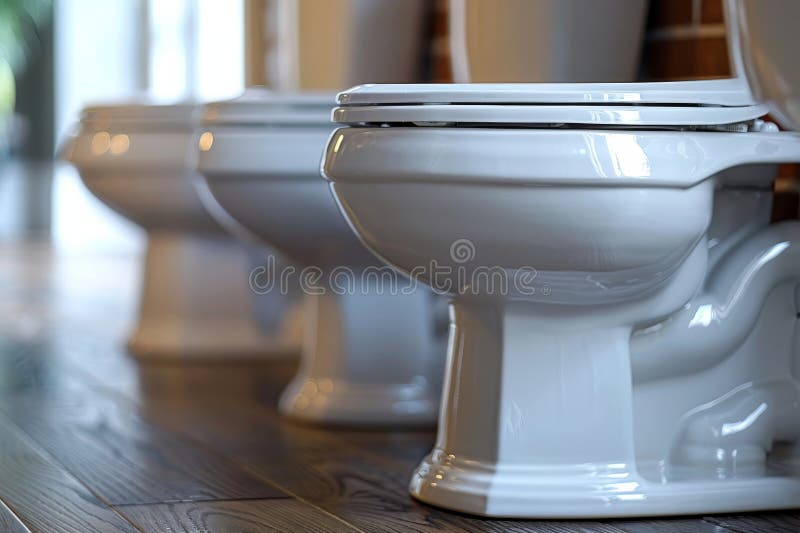 Clean and Modern Bathroom with Multiple Toilets in a Spacious Setting ...