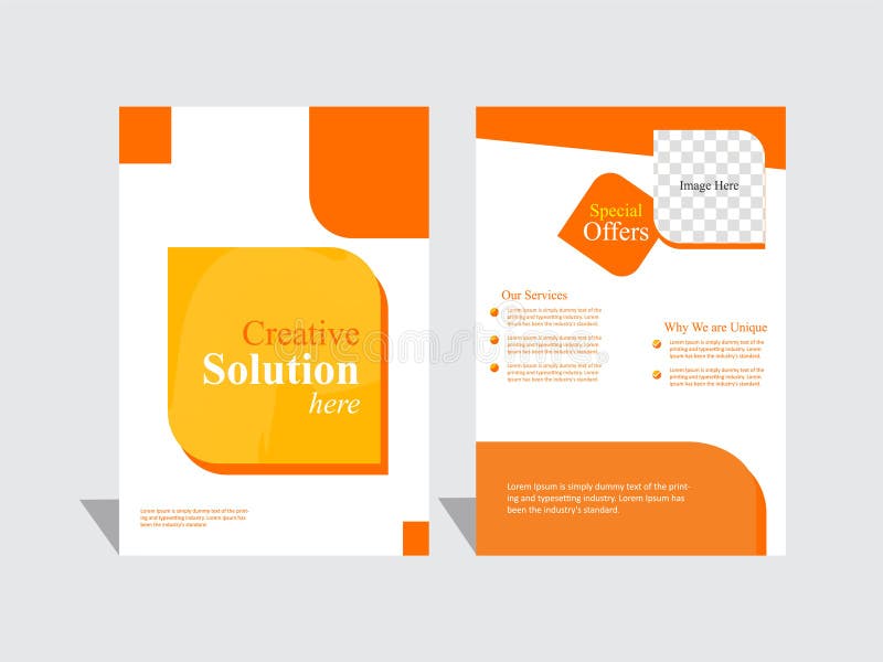 Clean and Modern Business Flyer Design Stock Vector - Illustration of ...