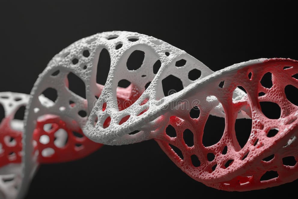 A Clean, Modern 3D Illustration of DNA in High Resolution, Representing ...