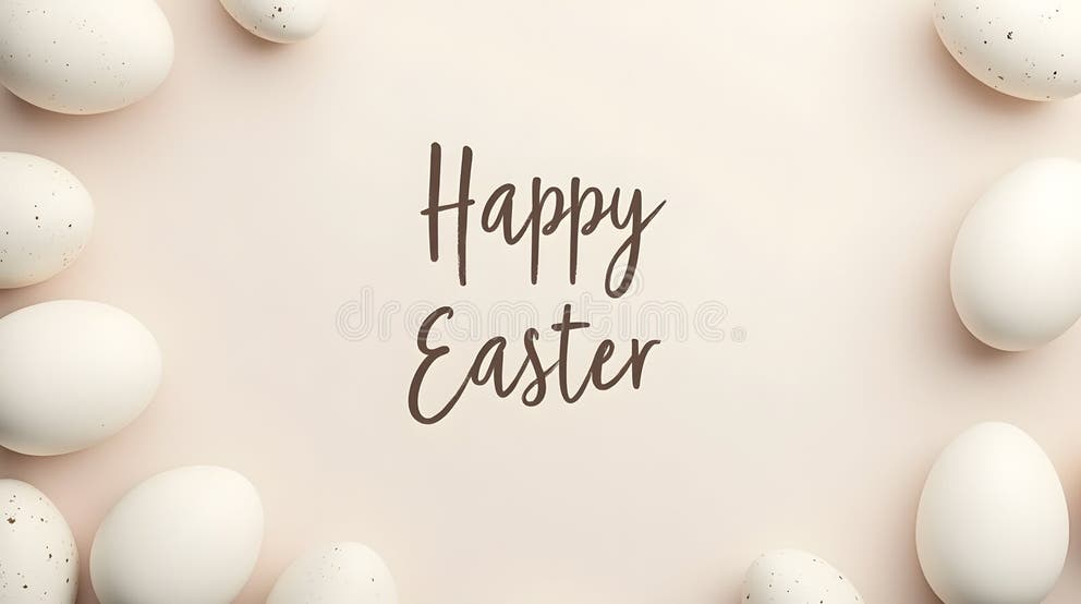 Happy Easter Greeting stock illustration. Illustration of smooth ...
