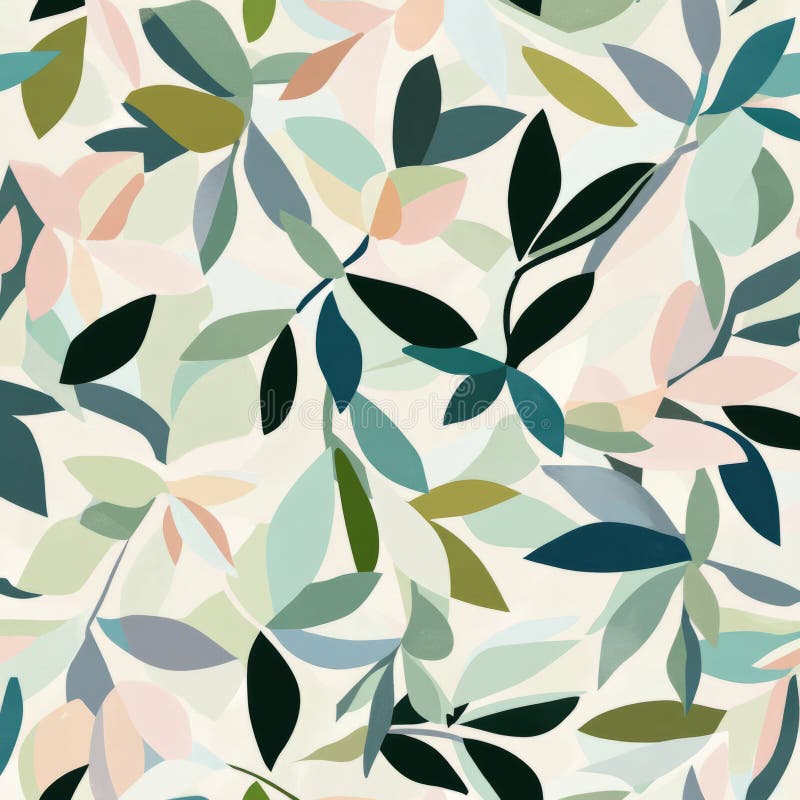 A Clean and Modern Floral Illustration with Abstract, Angular Petals ...