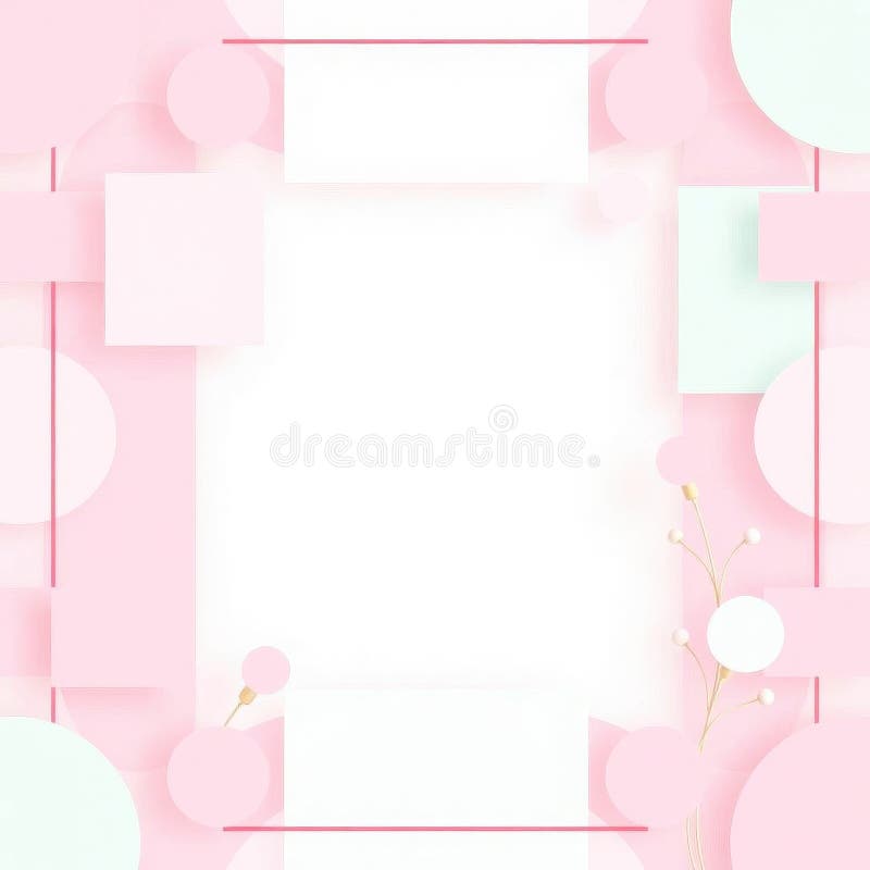 A Clean and Modern Geometric Design Featuring a Mix of Pastel Shapes ...