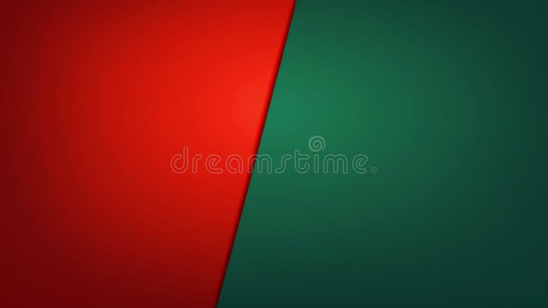 Minimalist Red and Green Christmas Design with Geometric Shapes Stock ...