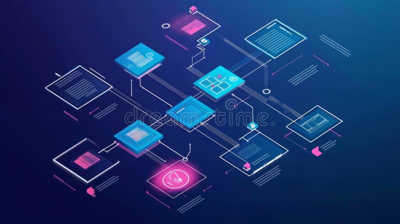 A Clean and Modern Graphic Flowchart Showing Steps of the ISO Quality ...