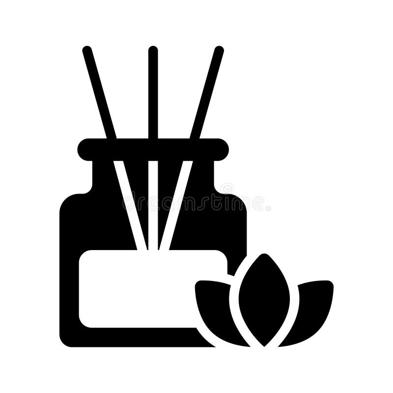 A Clean and Modern Icon of a Decorative Aroma Diffuser Stock Vector ...