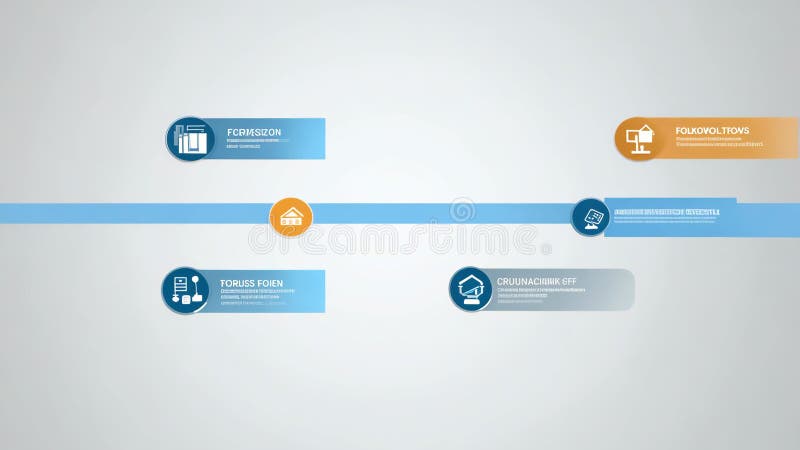 A Clean and Modern Infographic Timeline Animation with Structured ...