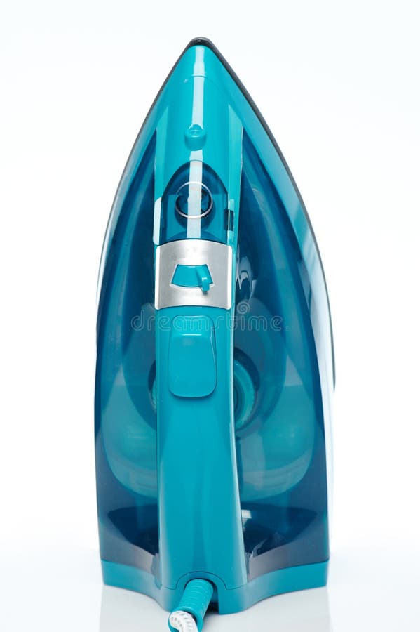 Standing iron back view stock image. Image of cord, appliance - 181668541