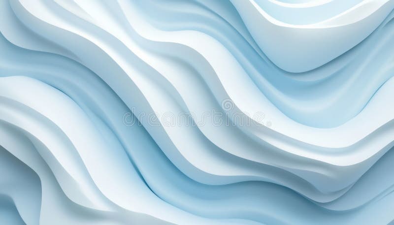 Clean and Modern Light Blue and White Wave Overlay Template with Simple ...