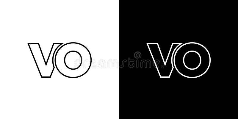 Clean, Modern Logo Design Featuring the Letters VO, Presented in Both ...