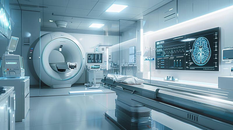 A Clean, Modern Medical Laboratory with Advanced Equipment, Including a ...