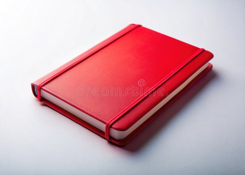 A Clean Modern Red Notebook Mockup Minimalist Design for Branding ...