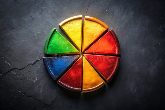 Clean and Modern 4Slice Pie Chart Infographic Template for Data ...