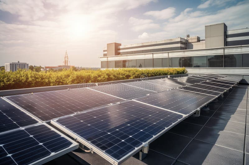 Clean and Modern Solar Panel Installation with Sleek Design Features ...