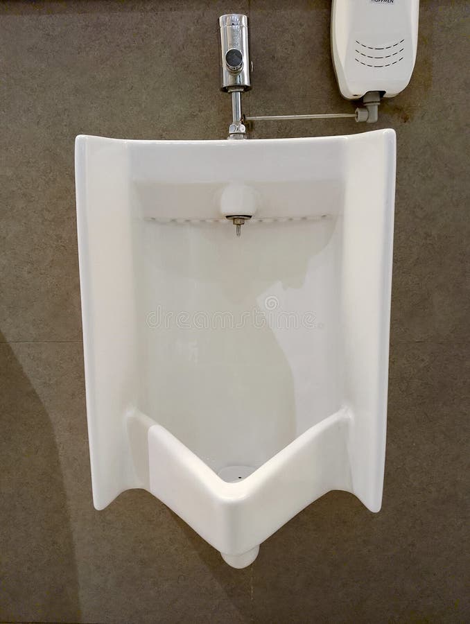 Clean Modern Urinal Automated Flush Sensor Stock Photos - Free ...