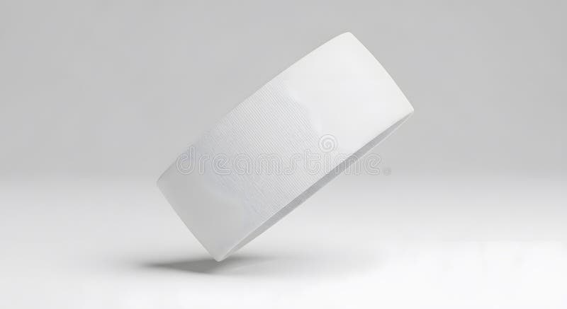 Minimalist White Cylindrical Object Against a Soft Gray Background ...