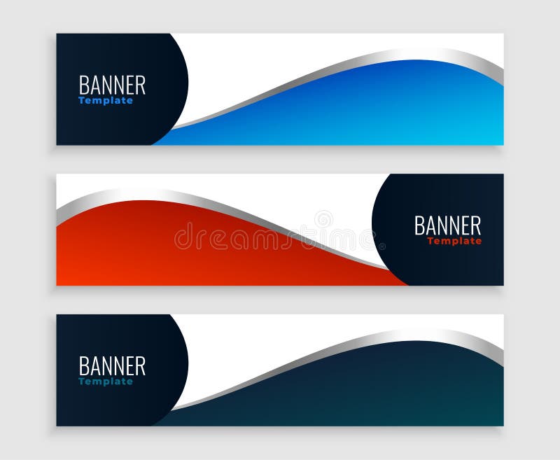Clean and Modern Big Spot Black Banner for Presentation Stock Vector ...