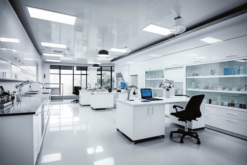 194_Laboratory_hall_in_1687336334858_1 Stock Illustration ...