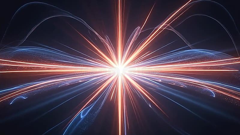 Clean Motion Flow Generates a Starburst Layered Flare Design Generative ...