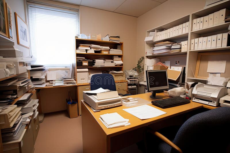 Clean and Neat Office, with Every Document in Its Place Stock ...