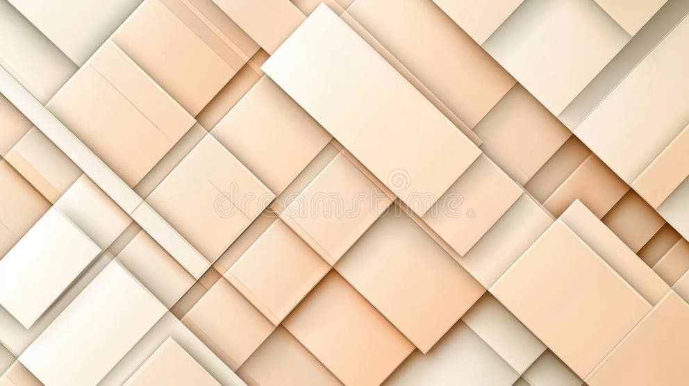 Clean, Neutral Design Featuring Overlapping Rectangular Shapes in Soft ...