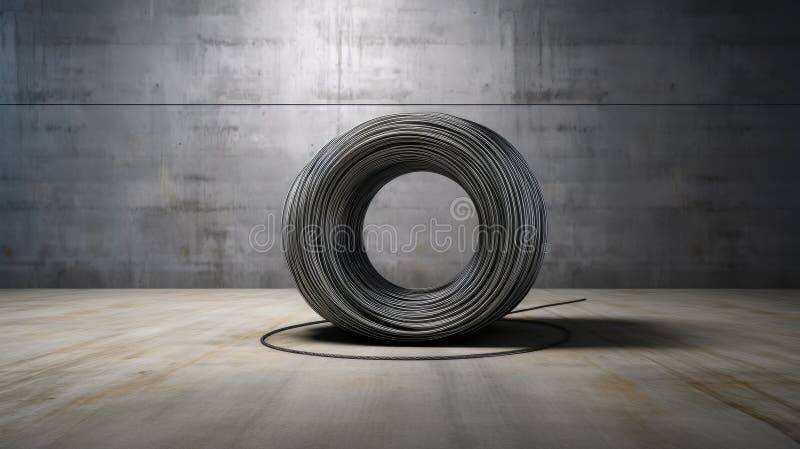 Clean New Steel Cable Steel Wire or Steel Rope. Twisted Metal Cable ...
