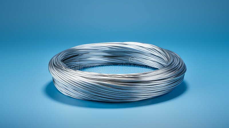 Clean New Steel Cable Steel Wire or Steel Rope. Twisted Metal Cable ...