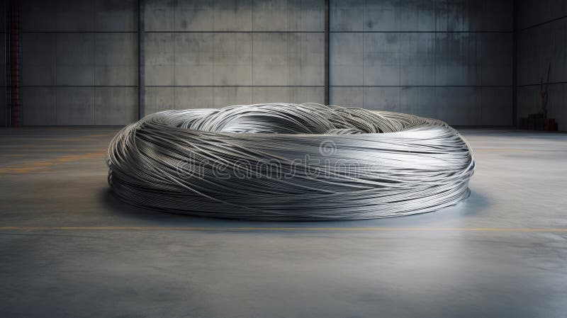 Clean New Steel Cable Steel Wire or Steel Rope. Twisted Metal Cable ...