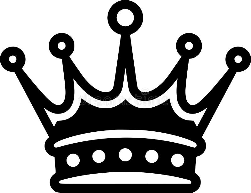 Coronation - Minimalist and Simple Silhouette - Vector Illustration ...