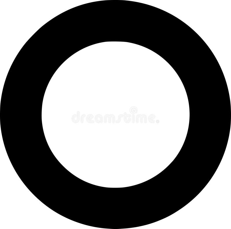Circle - Black and White Vector Illustration Stock Vector ...