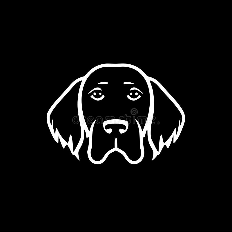 Dog - Minimalist and Flat Logo - Vector Illustration Stock Vector ...